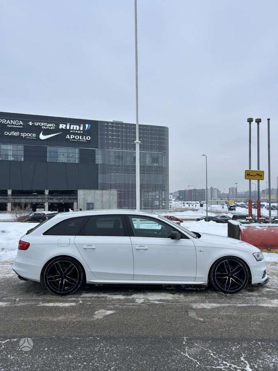White Audi A4 2014 in Vilnius, with an engine capacity of 1.97 L and mileage of 270 thousand km for 9700 €, photo 7 on AUTOMOTO.COM.LV