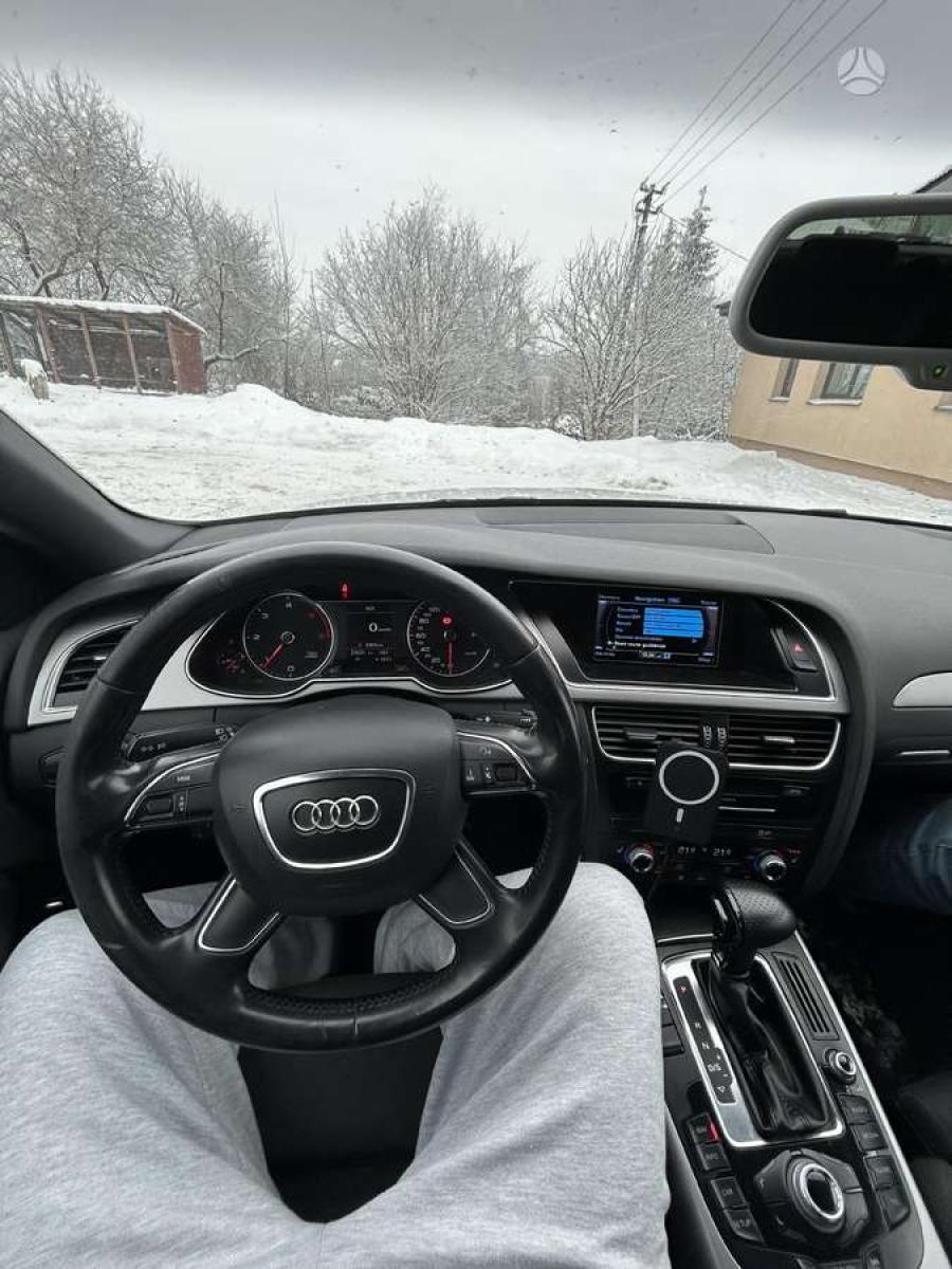 White Audi A4 2014 in Vilnius, with an engine capacity of 1.97 L and mileage of 270 thousand km for 9700 €, photo 11 on AUTOMOTO.COM.LV
