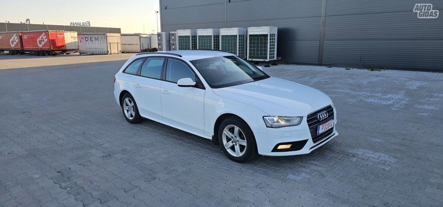 White Audi A4 2014 in Kaunas, with an engine capacity of 2.00 L and mileage of 319 thousand km for 6150 €, photo 1 on AUTOMOTO.COM.LV