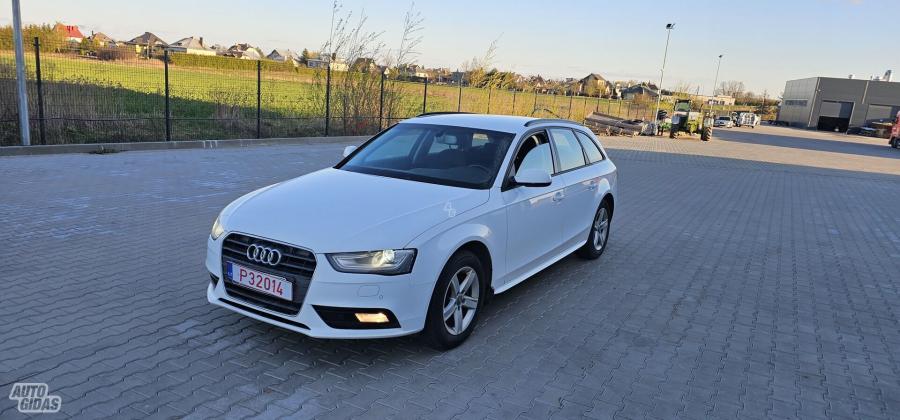 White Audi A4 2014 in Kaunas, with an engine capacity of 2.00 L and mileage of 319 thousand km for 6150 €, photo 4 on AUTOMOTO.COM.LV