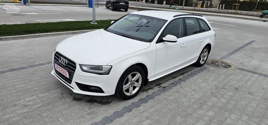 White Audi A4 2014 in Kaunas, with an engine capacity of 2.00 L and mileage of 319 thousand km for 6450 €, photo 4 on AUTOMOTO.COM.LV