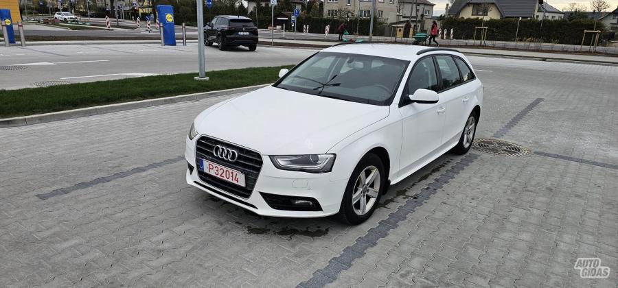 White Audi A4 2014 in Kaunas, with an engine capacity of 2.00 L and mileage of 319 thousand km for 6450 €, photo 3 on AUTOMOTO.COM.LV