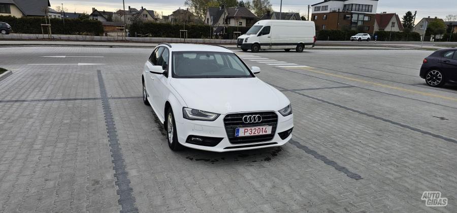 White Audi A4 2014 in Kaunas, with an engine capacity of 2.00 L and mileage of 319 thousand km for 6450 €, photo 13 on AUTOMOTO.COM.LV