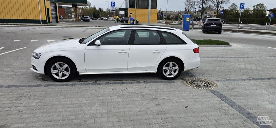 White Audi A4 2014 in Kaunas, with an engine capacity of 2.00 L and mileage of 319 thousand km for 6450 €, photo 18 on AUTOMOTO.COM.LV