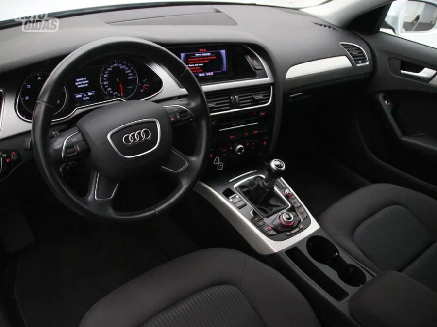 White Audi A4 2014 in Vilnius, with an engine capacity of 2.00 L and mileage of 167 thousand km for 9999 €, photo 17 on AUTOMOTO.COM.LV
