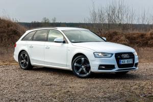 Balts Audi A4 2014 Rīga, ar dzinēja tilpumu 2.00 L un nobraukumu 305 tūkst. km par 10495 €, foto  vietnē AUTOMOTO.COM.LV