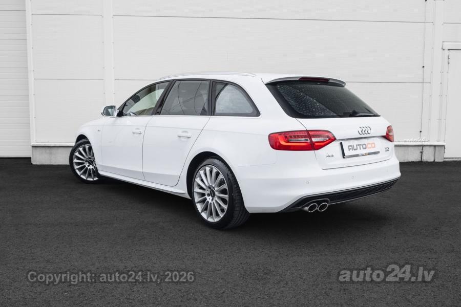 White Audi A4 2014 in Tallinn, with an engine capacity of 2.00 L and mileage of 277 thousand km for 7999 €, photo 7 on AUTOMOTO.COM.LV