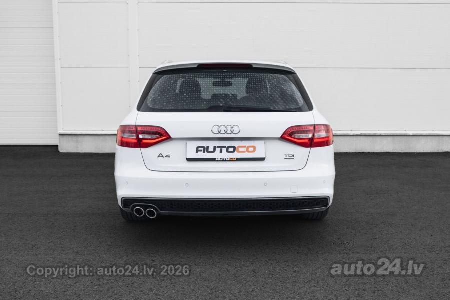 White Audi A4 2014 in Tallinn, with an engine capacity of 2.00 L and mileage of 277 thousand km for 7999 €, photo 8 on AUTOMOTO.COM.LV