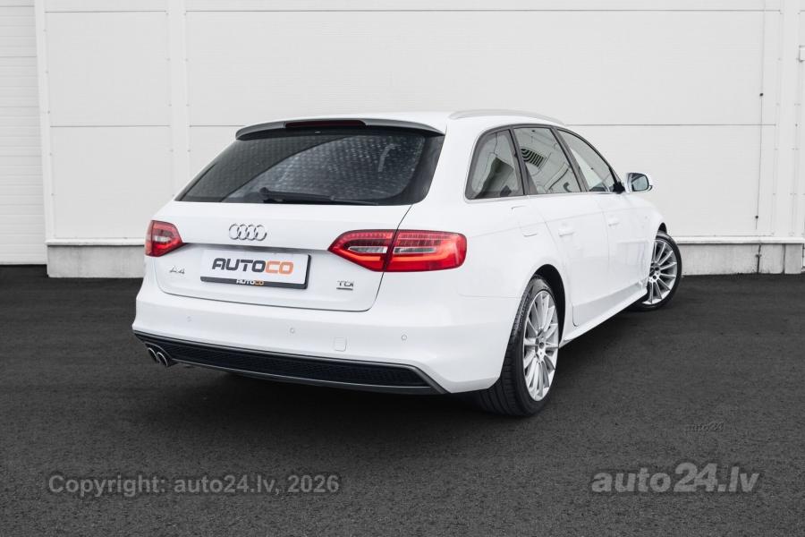 White Audi A4 2014 in Tallinn, with an engine capacity of 2.00 L and mileage of 277 thousand km for 7999 €, photo 9 on AUTOMOTO.COM.LV