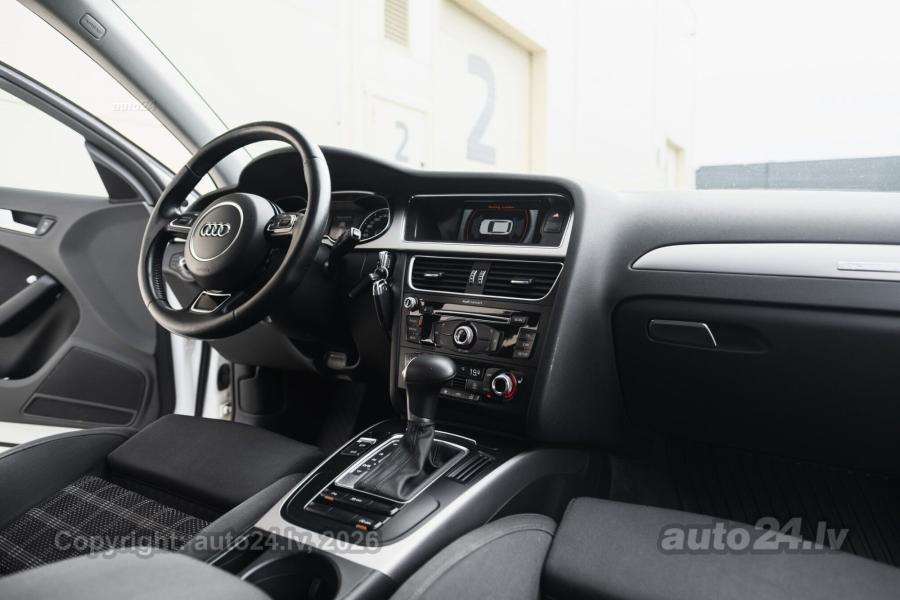 White Audi A4 2014 in Tallinn, with an engine capacity of 2.00 L and mileage of 277 thousand km for 7999 €, photo 10 on AUTOMOTO.COM.LV
