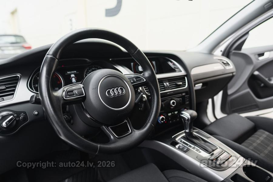 White Audi A4 2014 in Tallinn, with an engine capacity of 2.00 L and mileage of 277 thousand km for 7999 €, photo 16 on AUTOMOTO.COM.LV