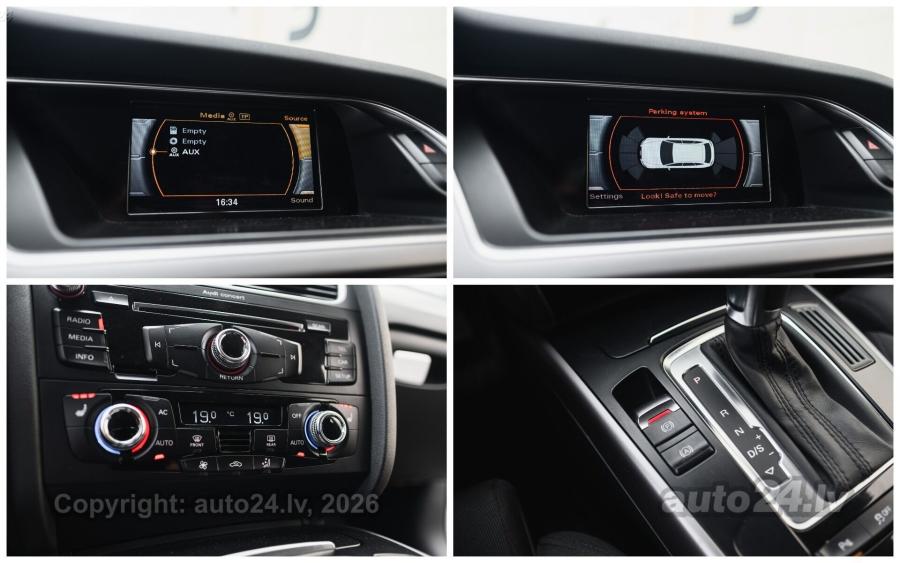 White Audi A4 2014 in Tallinn, with an engine capacity of 2.00 L and mileage of 277 thousand km for 7999 €, photo 19 on AUTOMOTO.COM.LV
