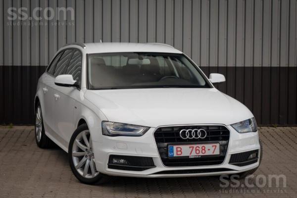 White Audi A4 2014 in Talsi, with an engine capacity of 2.00 L and mileage of 270 thousand km for 8790 €, photo 1 on AUTOMOTO.COM.LV