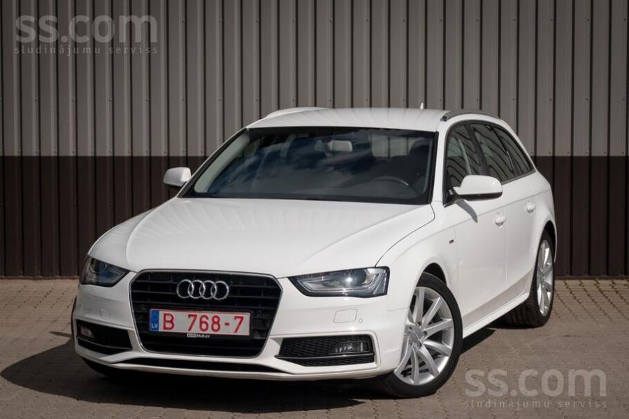 White Audi A4 2014 in Talsi, with an engine capacity of 2.00 L and mileage of 270 thousand km for 8790 €, photo 4 on AUTOMOTO.COM.LV