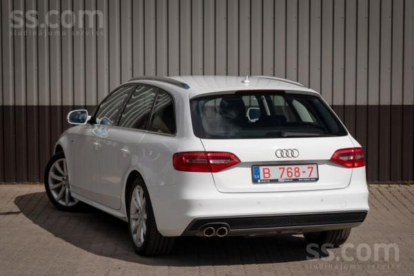 White Audi A4 2014 in Talsi, with an engine capacity of 2.00 L and mileage of 270 thousand km for 8790 €, photo 5 on AUTOMOTO.COM.LV