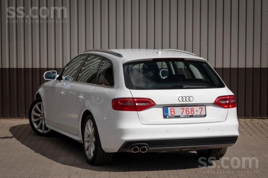 White Audi A4 2014 in Talsi, with an engine capacity of 2.00 L and mileage of 270 thousand km for 8790 €, photo 5 on AUTOMOTO.COM.LV