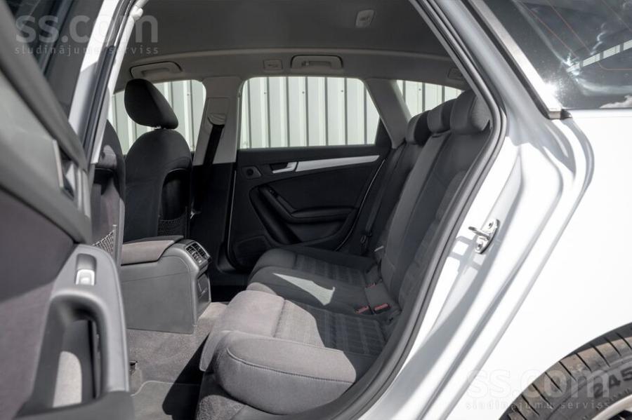 White Audi A4 2014 in Talsi, with an engine capacity of 2.00 L and mileage of 270 thousand km for 8790 €, photo 11 on AUTOMOTO.COM.LV