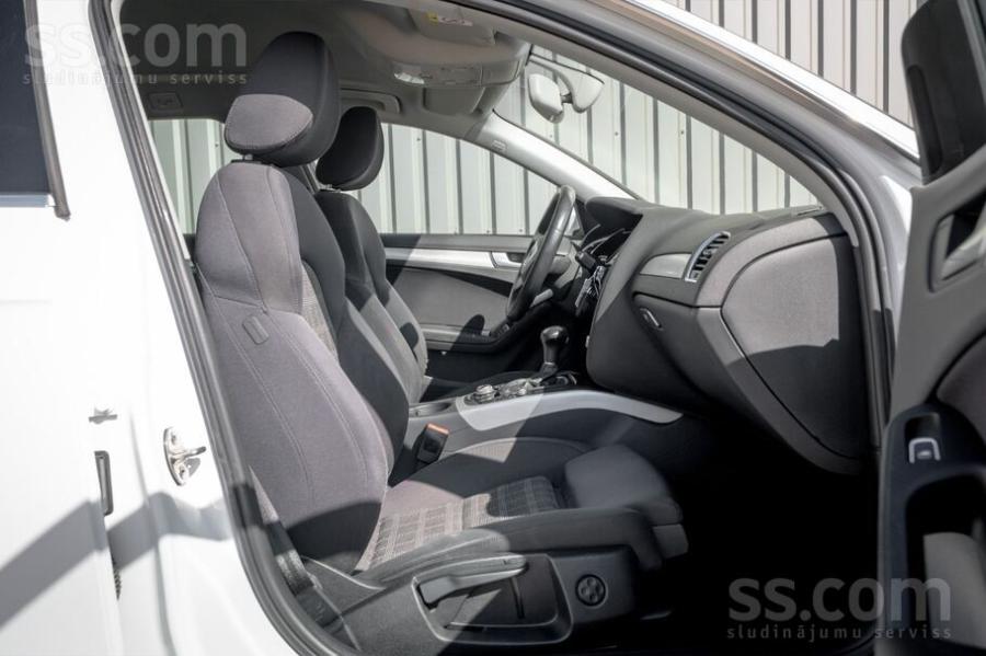 White Audi A4 2014 in Talsi, with an engine capacity of 2.00 L and mileage of 270 thousand km for 8790 €, photo 13 on AUTOMOTO.COM.LV