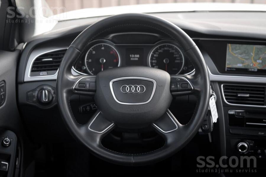 White Audi A4 2014 in Talsi, with an engine capacity of 2.00 L and mileage of 270 thousand km for 8790 €, photo 19 on AUTOMOTO.COM.LV