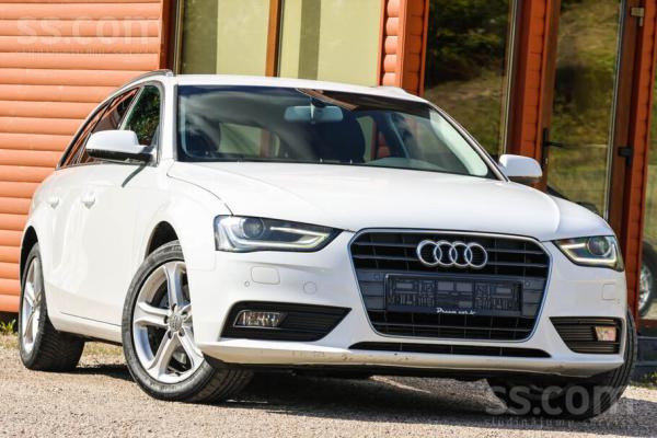 White Audi A4 2014 in Tukums, with an engine capacity of 1.80 L and mileage of 199 thousand km for 6790 €, photo 1 on AUTOMOTO.COM.LV