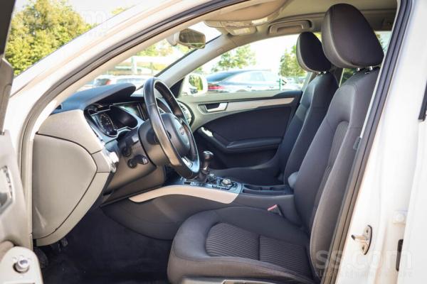 White Audi A4 2014 in Tukums, with an engine capacity of 1.80 L and mileage of 199 thousand km for 6790 €, photo 7 on AUTOMOTO.COM.LV