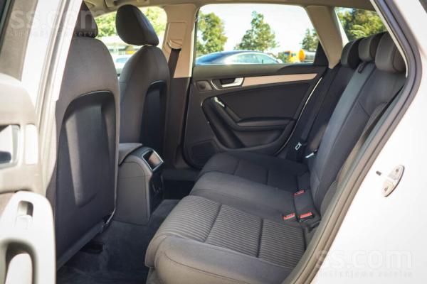 White Audi A4 2014 in Tukums, with an engine capacity of 1.80 L and mileage of 199 thousand km for 6790 €, photo 8 on AUTOMOTO.COM.LV
