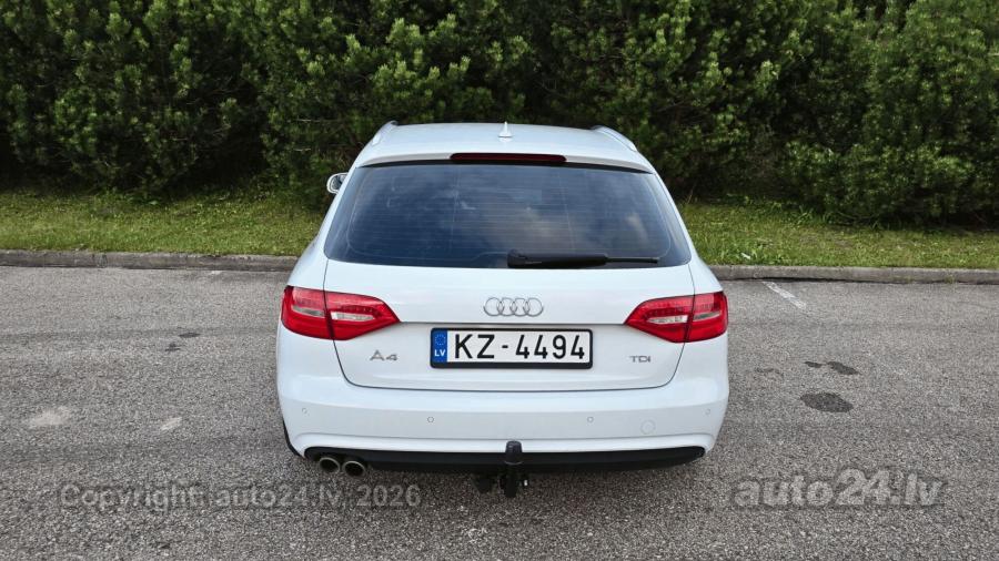 White Audi A4 2014 in Talsi, with an engine capacity of 2.00 L and mileage of 280 thousand km for 10950 €, photo 9 on AUTOMOTO.COM.LV