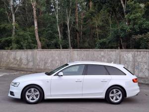 White Audi A4 2014 in Vilnius, with an engine capacity of 1.97 L and mileage of 232 thousand km for 6900 €, photo 5 on AUTOMOTO.COM.LV