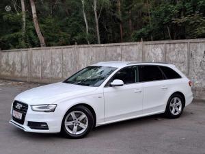 White Audi A4 2014 in Vilnius, with an engine capacity of 1.97 L and mileage of 232 thousand km for 6900 €, photo 6 on AUTOMOTO.COM.LV
