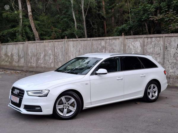 White Audi A4 2014 in Vilnius, with an engine capacity of 1.97 L and mileage of 232 thousand km for 6900 €, photo 6 on AUTOMOTO.COM.LV