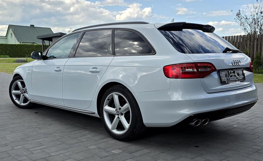 White Audi A4 2015 in Druskininkai, with an engine capacity of 2.00 L and mileage of 217 thousand km for 9650 €, photo 7 on AUTOMOTO.COM.LV