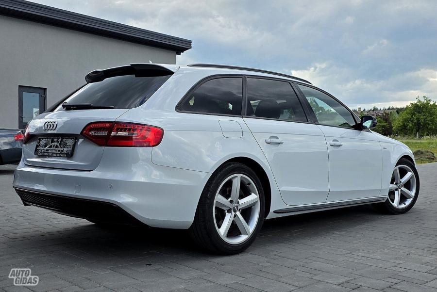 White Audi A4 2015 in Druskininkai, with an engine capacity of 2.00 L and mileage of 217 thousand km for 9650 €, photo 9 on AUTOMOTO.COM.LV