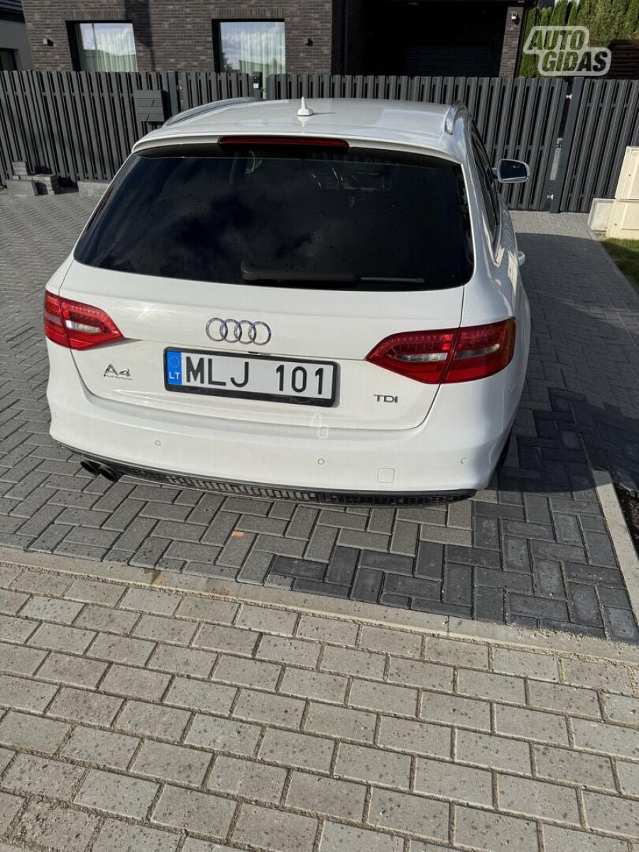 White Audi A4 2015 in Siauliai, with an engine capacity of 2.00 L and mileage of 302 thousand km for 8600 €, photo 9 on AUTOMOTO.COM.LV