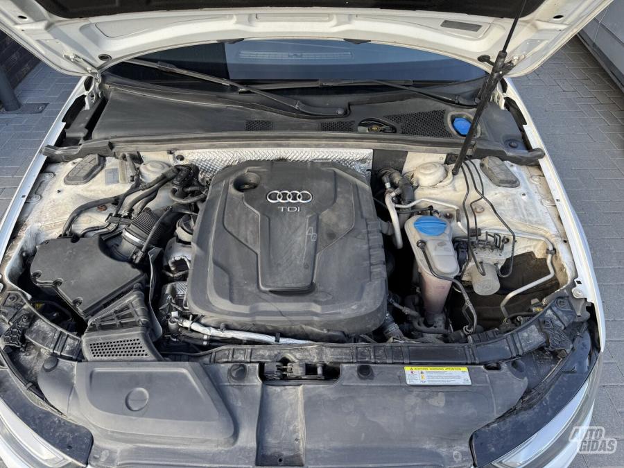 White Audi A4 2015 in Siauliai, with an engine capacity of 2.00 L and mileage of 302 thousand km for 8600 €, photo 16 on AUTOMOTO.COM.LV