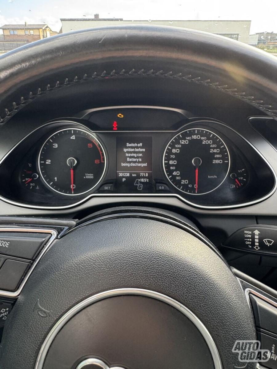 White Audi A4 2015 in Siauliai, with an engine capacity of 2.00 L and mileage of 302 thousand km for 8600 €, photo 17 on AUTOMOTO.COM.LV
