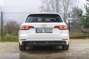 White Audi A4 2016 in Riga, with an engine capacity of 2.00 L and mileage of 171 thousand km for 13990 €, photo 5 on AUTOMOTO.COM.LV
