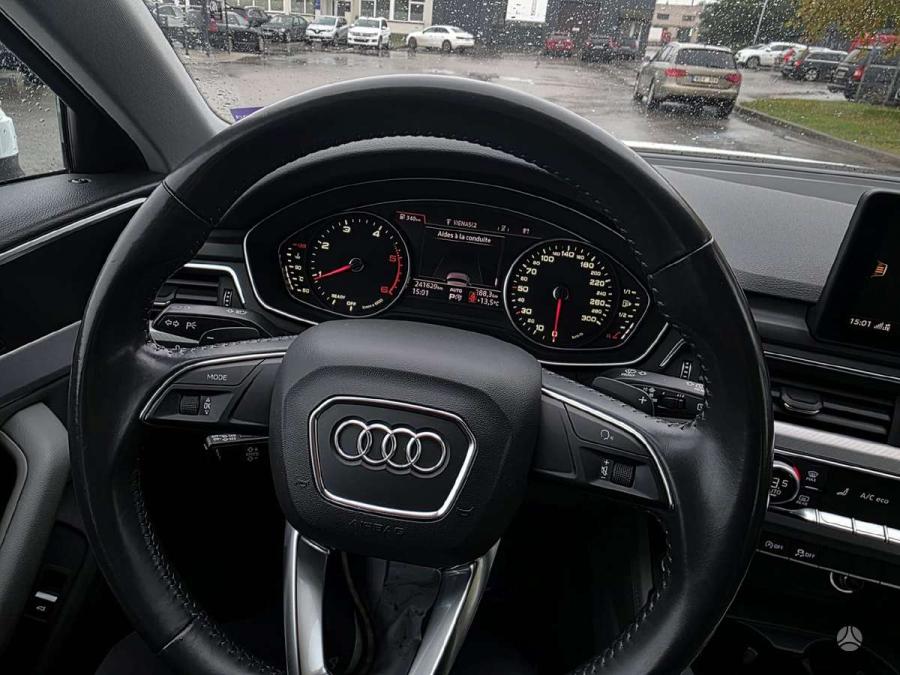 Balts Audi A4 2016 Viļņa, ar dzinēja tilpumu 1.97 L un nobraukumu 241 tūkst. km par 10900 €, foto 16 vietnē AUTOMOTO.COM.LV