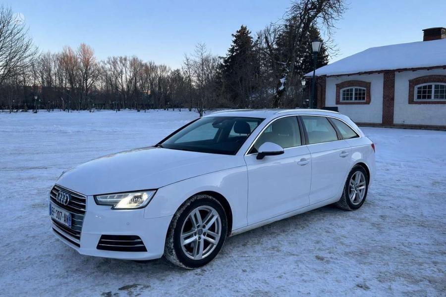 White Audi A4 2016 in Silute, with an engine capacity of 1.97 L and mileage of 276 thousand km for 11300 €, photo 5 on AUTOMOTO.COM.LV