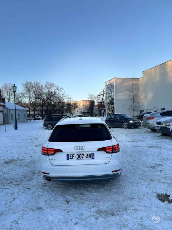White Audi A4 2016 in Silute, with an engine capacity of 1.97 L and mileage of 276 thousand km for 11300 €, photo 8 on AUTOMOTO.COM.LV