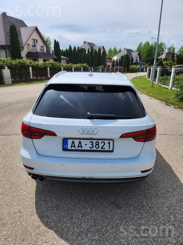 White Audi A4 2016 in Daugavpils, with an engine capacity of 3.00 L and mileage of 296 thousand km for 14600 €, photo 4 on AUTOMOTO.COM.LV