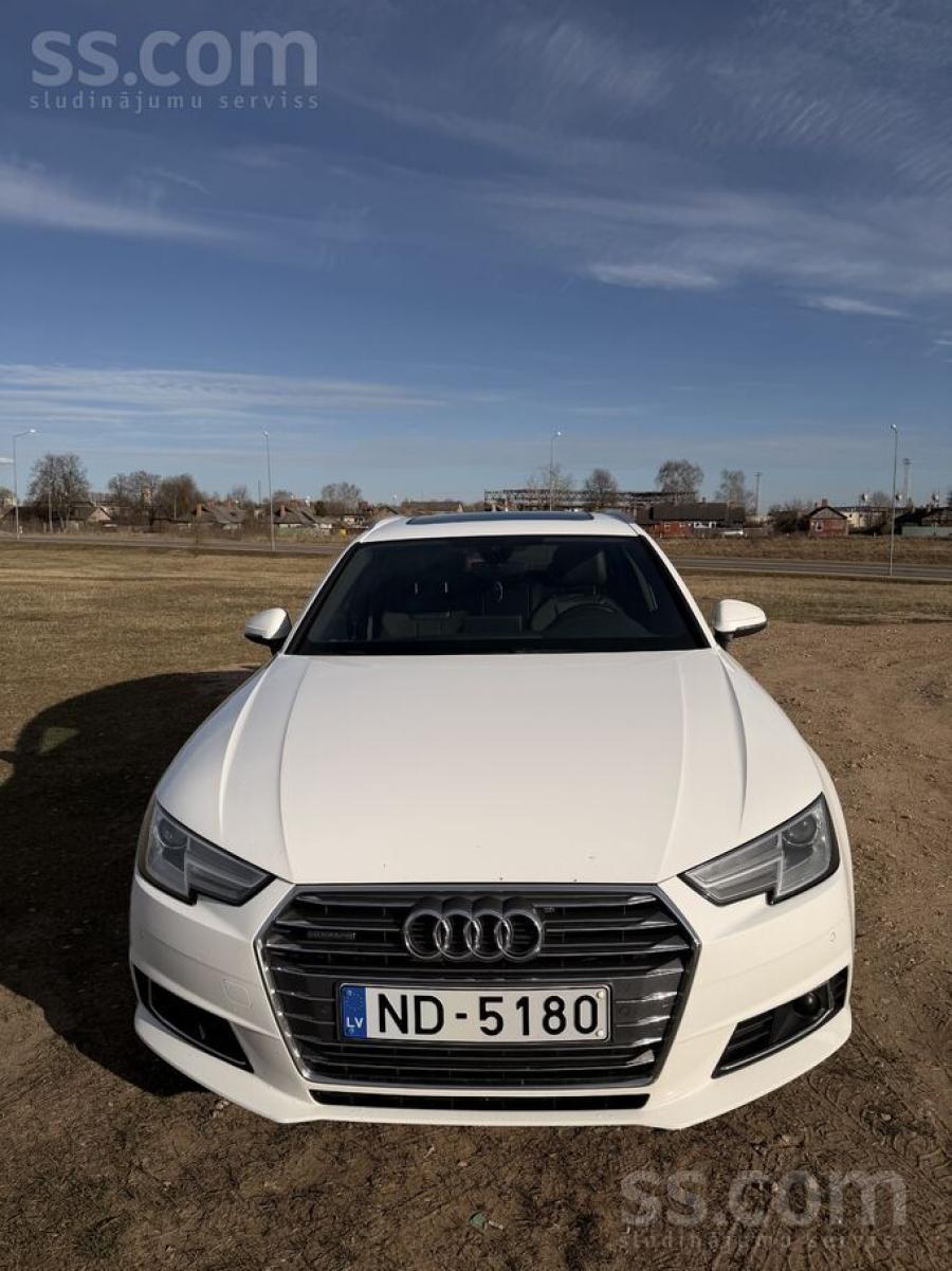 White Audi A4 2016 in Daugavpils, with an engine capacity of 2.00 L and mileage of 330 thousand km for 10000 €, photo 3 on AUTOMOTO.COM.LV