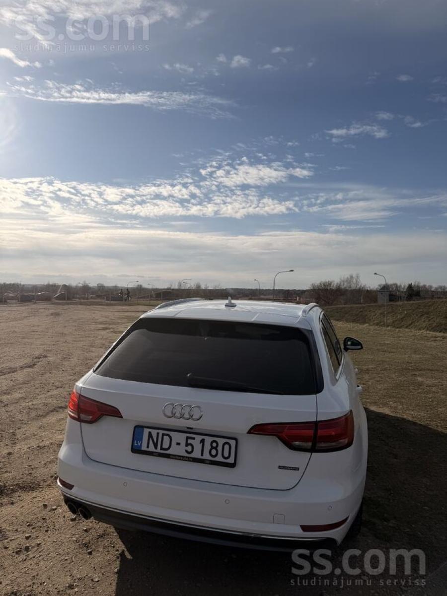 White Audi A4 2016 in Daugavpils, with an engine capacity of 2.00 L and mileage of 330 thousand km for 10000 €, photo 4 on AUTOMOTO.COM.LV