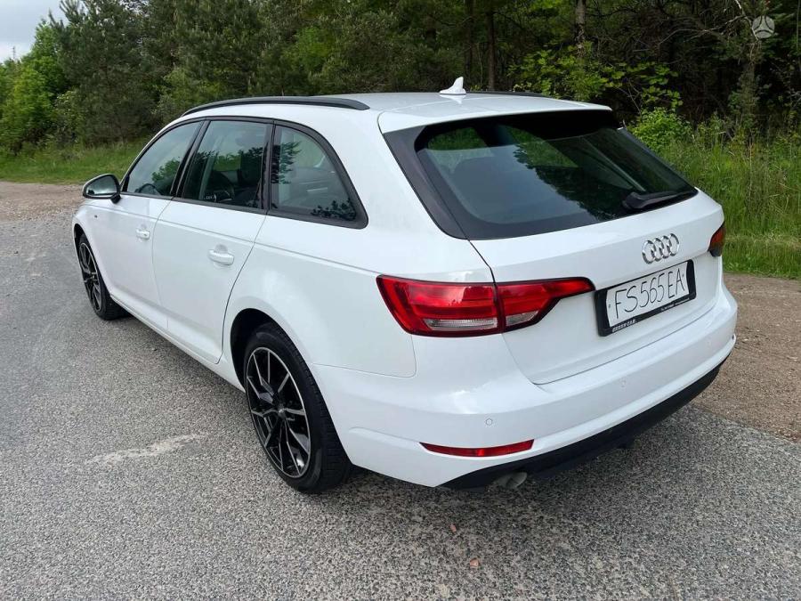 White Audi A4 2016 in Kaunas, with an engine capacity of 2.00 L and mileage of 263 thousand km for 9200 €, photo 7 on AUTOMOTO.COM.LV
