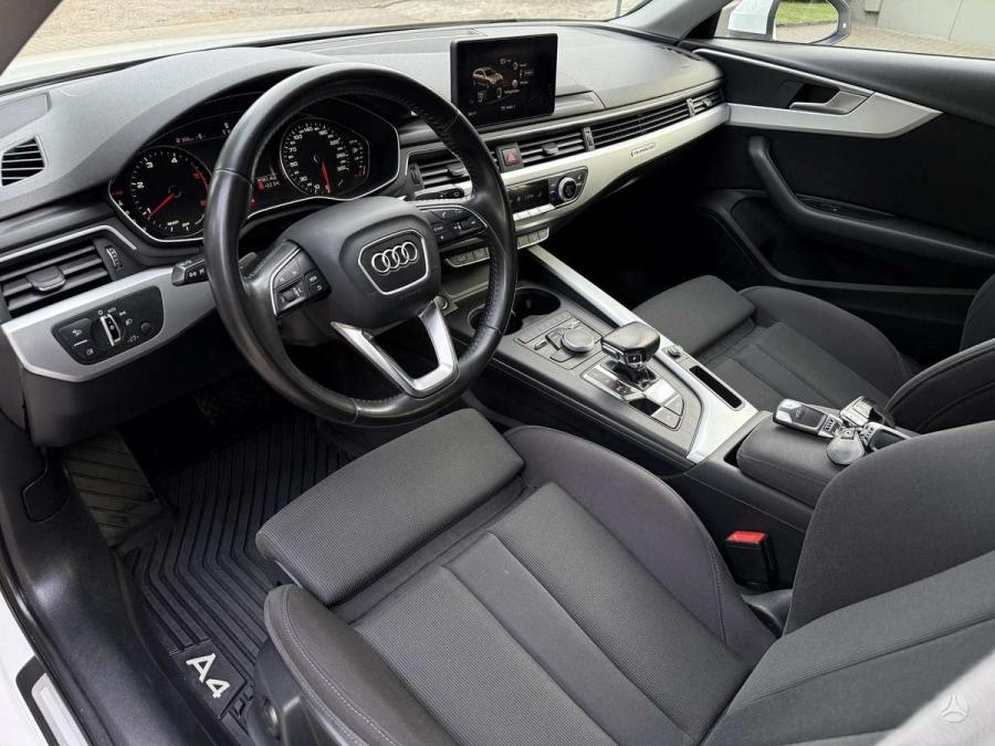 White Audi A4 2016 in Prienai, with an engine capacity of 2.00 L and mileage of 253 thousand km for 12850 €, photo 25 on AUTOMOTO.COM.LV