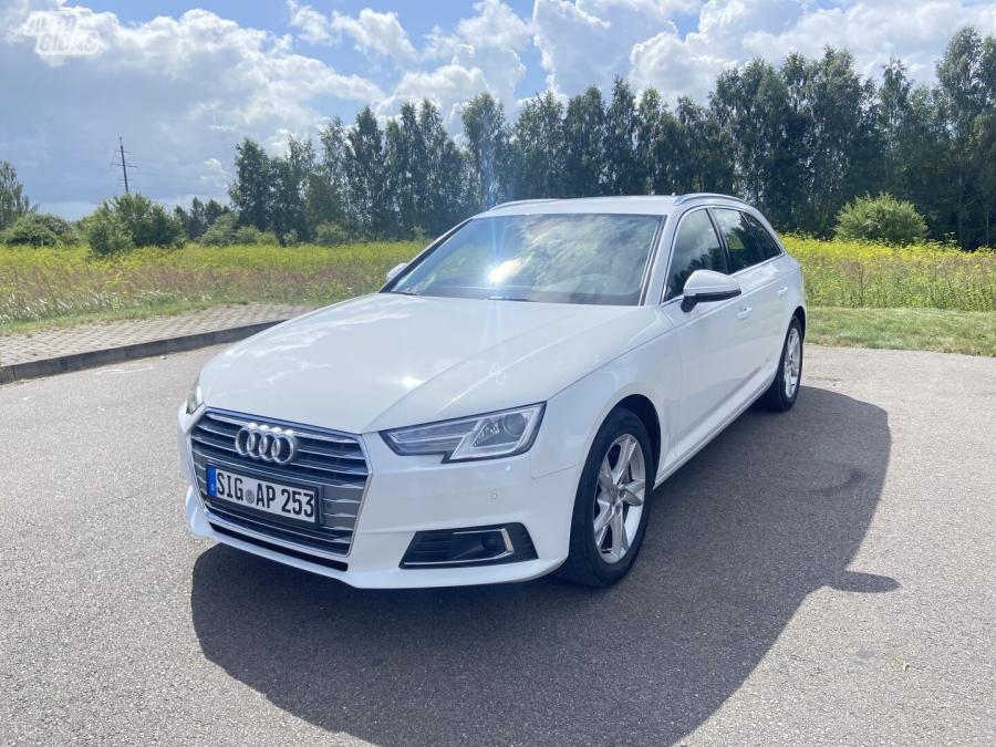 White Audi A4 2016 in Vilnius, with an engine capacity of 2.00 L and mileage of 156 thousand km for 12299 €, photo 1 on AUTOMOTO.COM.LV