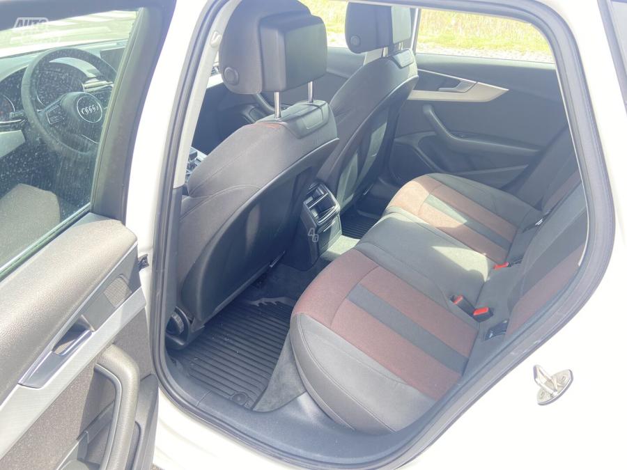White Audi A4 2016 in Vilnius, with an engine capacity of 2.00 L and mileage of 156 thousand km for 12299 €, photo 9 on AUTOMOTO.COM.LV