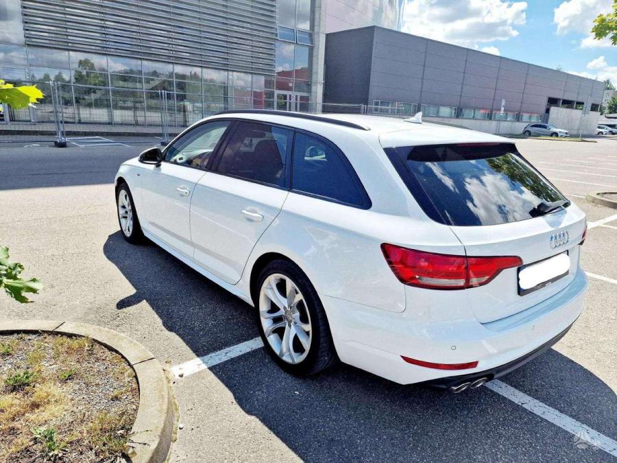 White Audi A4 2016 in Kaunas, with an engine capacity of 1.97 L and mileage of 302 thousand km for 12300 €, photo 6 on AUTOMOTO.COM.LV