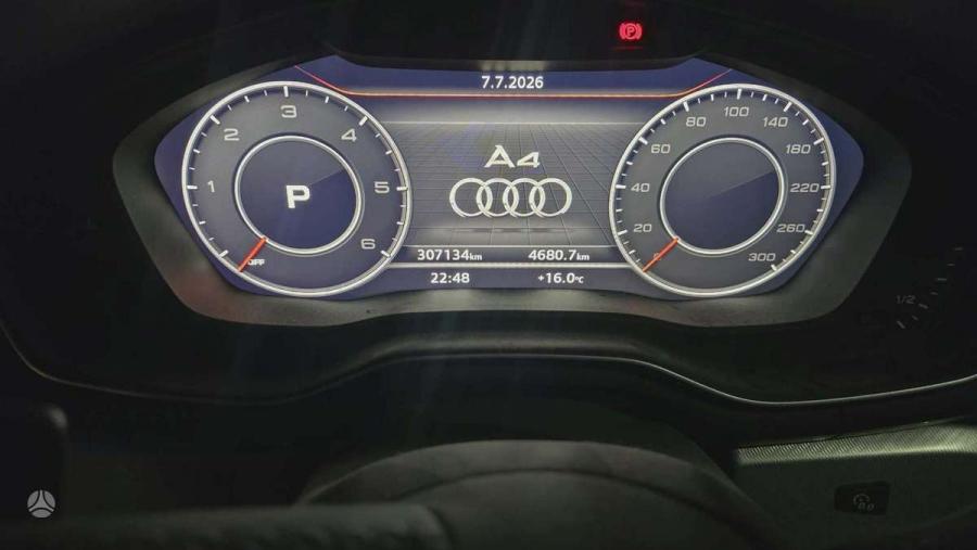 White Audi A4 2016 in Kaunas, with an engine capacity of 1.97 L and mileage of 302 thousand km for 12300 €, photo 14 on AUTOMOTO.COM.LV