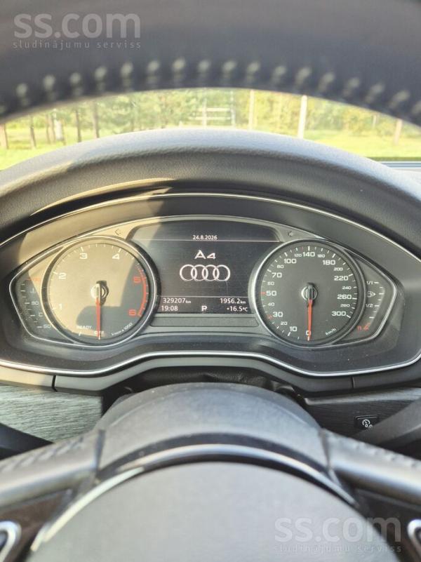 White Audi A4 2016 in Jekabpils, with an engine capacity of 2.00 L and mileage of 329 thousand km for 10900 €, photo 7 on AUTOMOTO.COM.LV