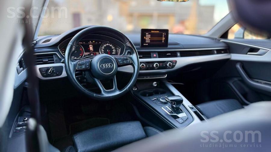 White Audi A4 2016 in Ogre, with an engine capacity of 2.00 L and mileage of 379 thousand km for 8500 €, photo 4 on AUTOMOTO.COM.LV